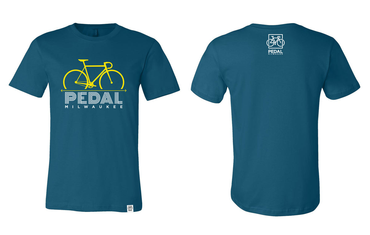 Pedal Milwaukee Disco T- Shirt Heather Teal – Fyxation